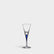 Orrefors Intermezzo Blue Snaps Glass Crystal Clear Blue Mouth Blown