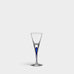 Orrefors Intermezzo Blue Snaps Glass Crystal Clear Blue Mouth Blown